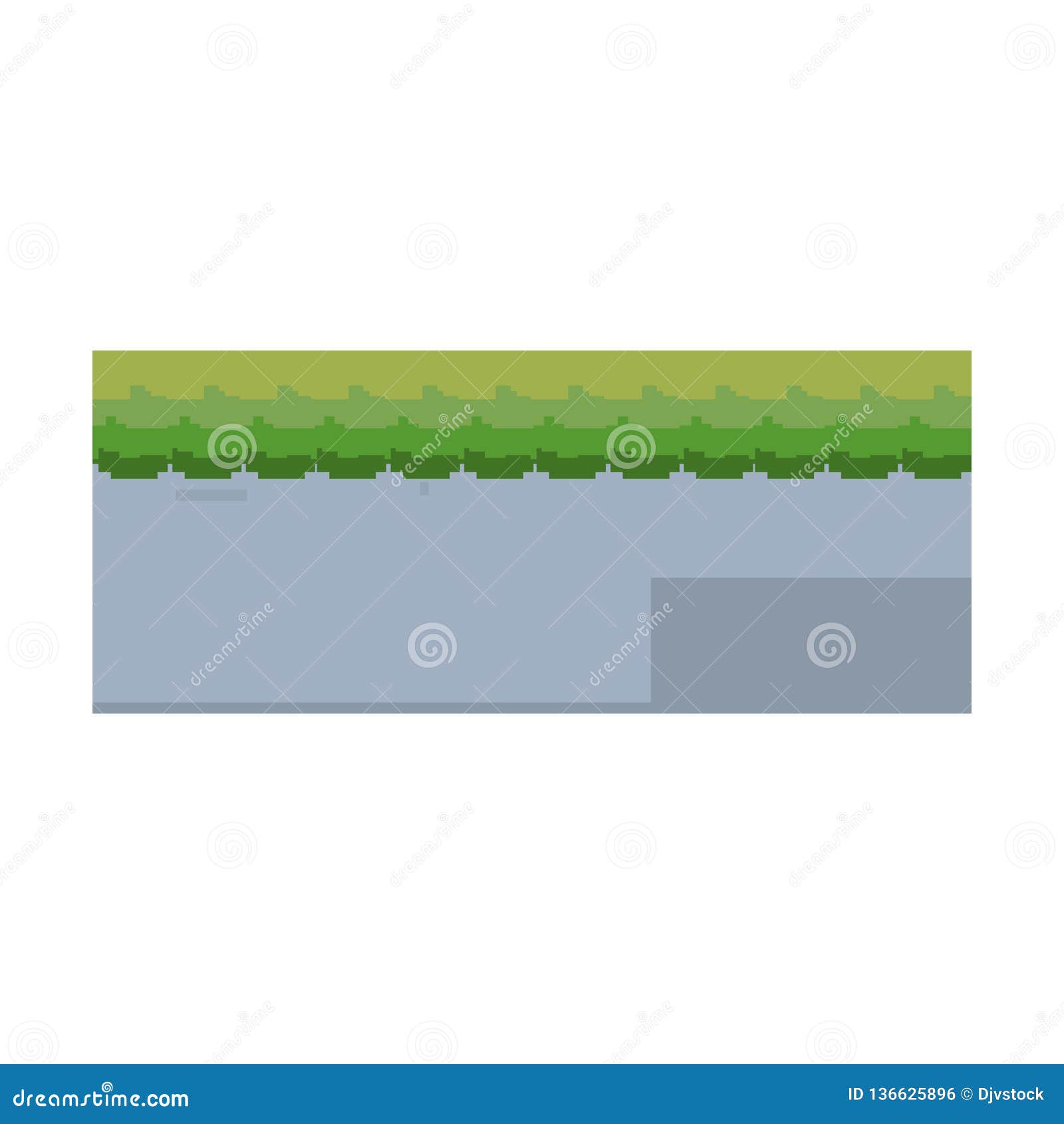 Pixel Video Game Level Interface Stock Vector - Illustration of arcade ...