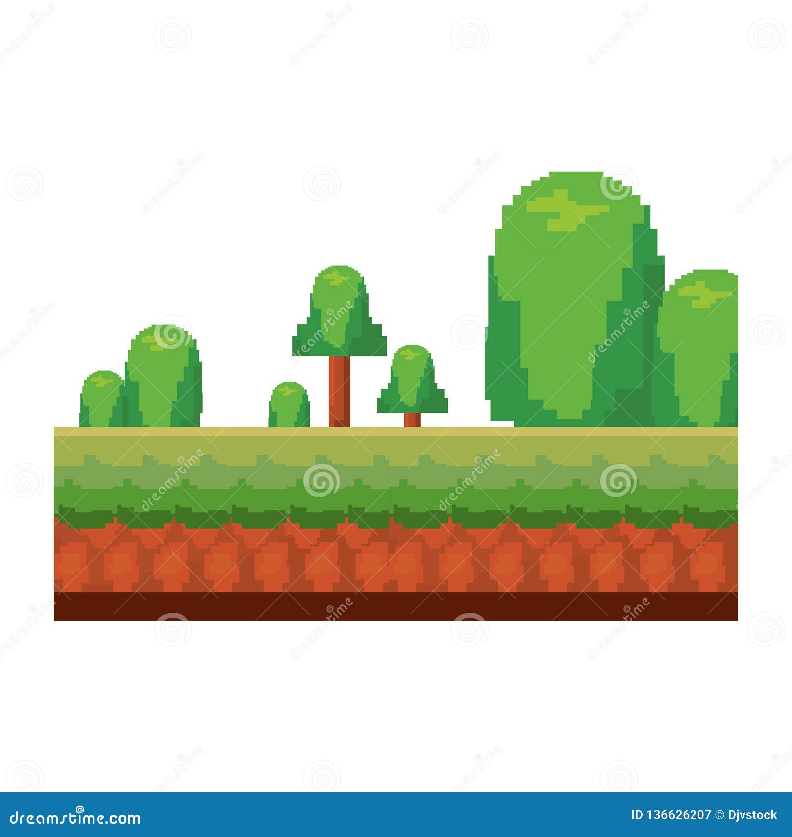 Pixel video game stock vector. Illustration of vintage - 136626207