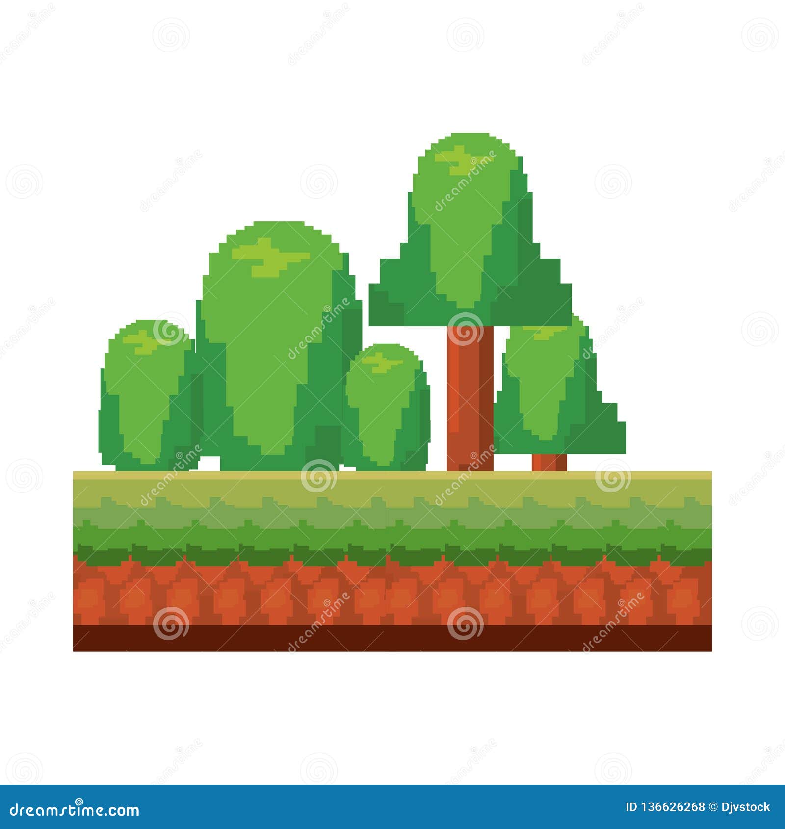Pixel video game stock vector. Illustration of gaming - 136626268