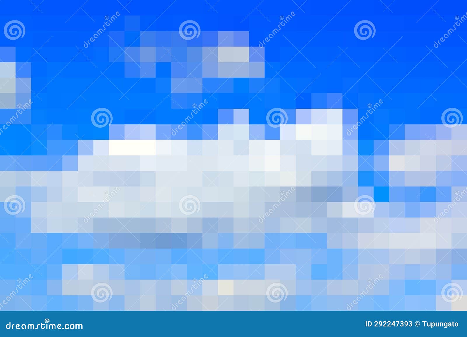 Pixel Video Game Style Blue Sky Background Stock Illustration ...