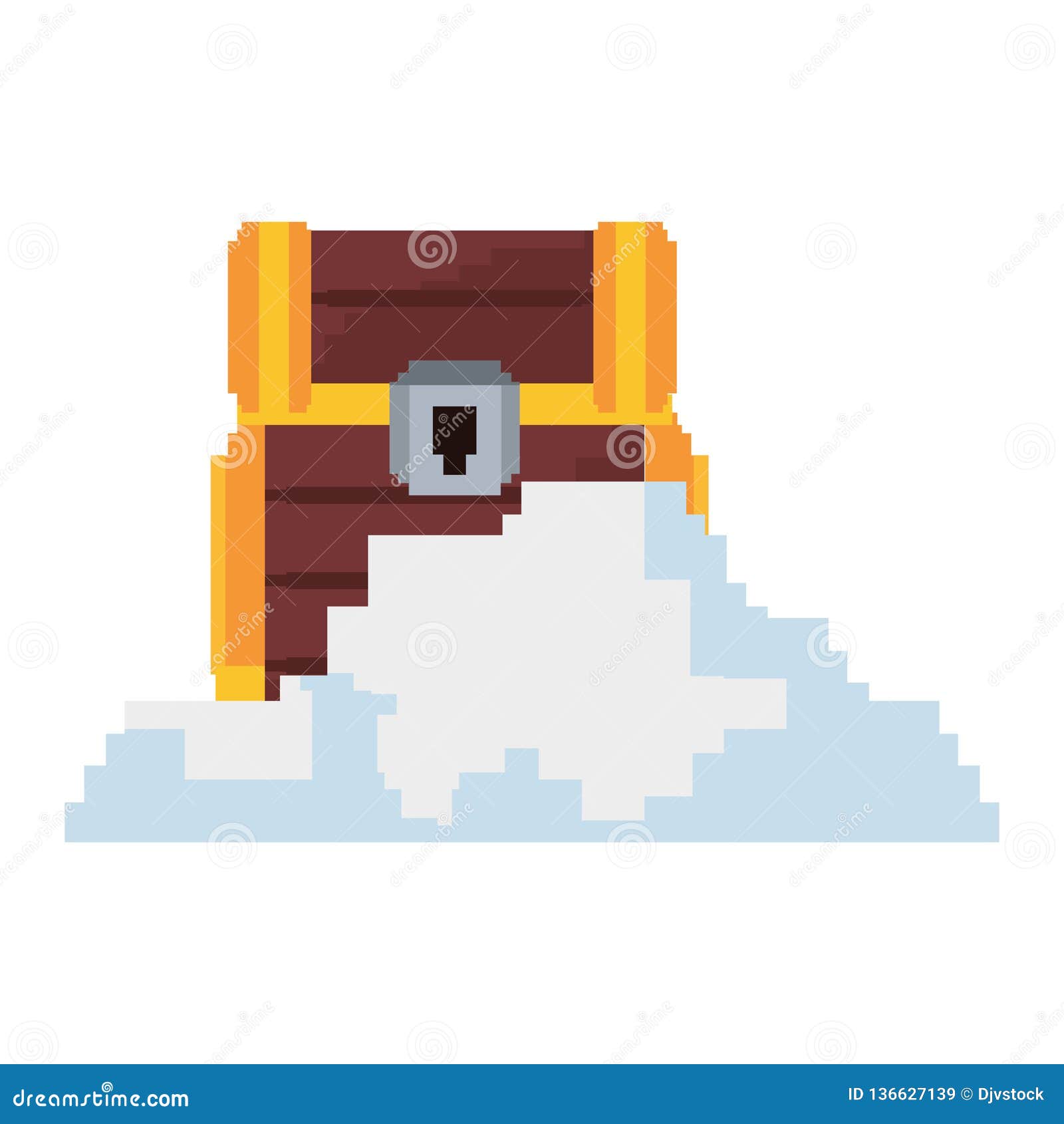 Pixel video game stock vector. Illustration of landscape - 136627139