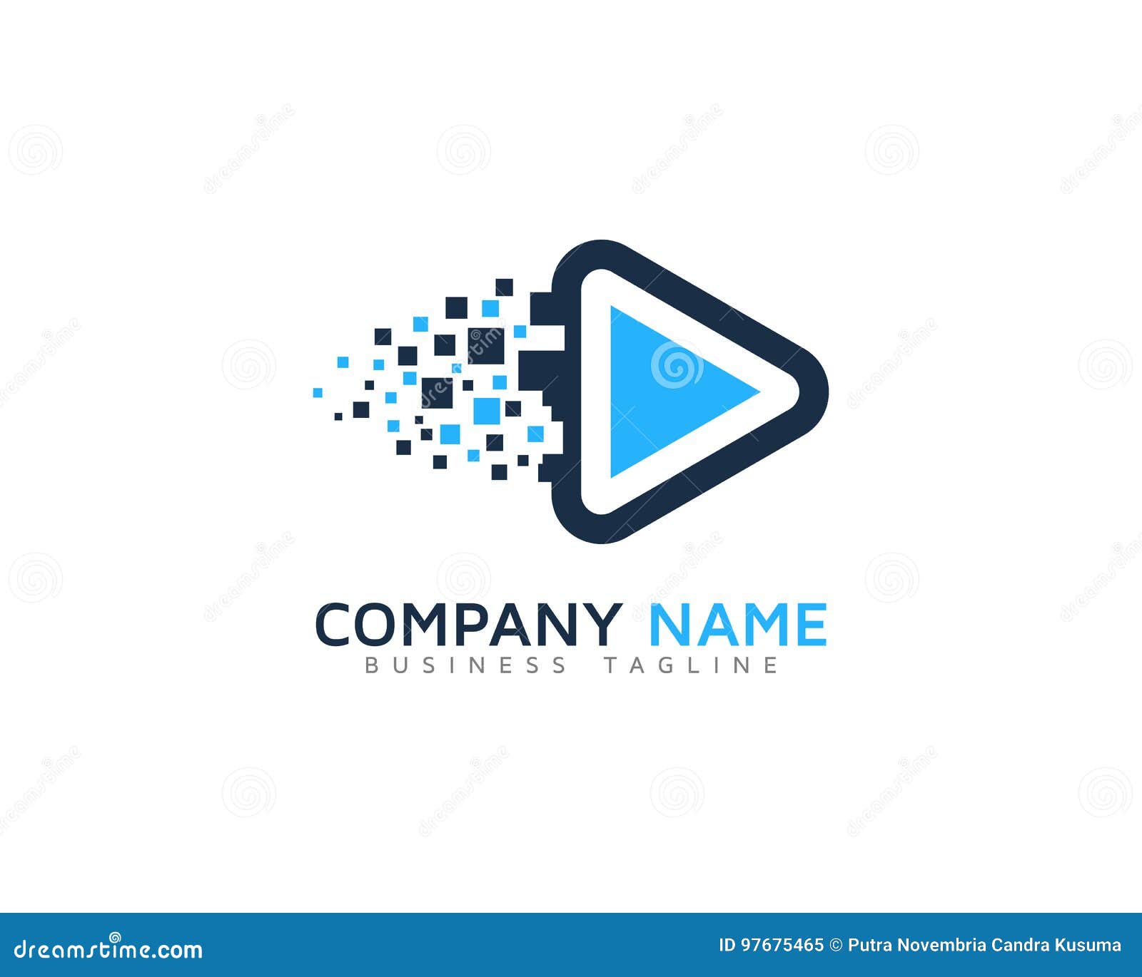 Pixel Video Icon Logo Design Element Stock Vector - Illustration of ...