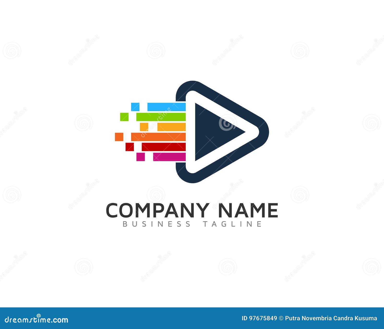 Pixel Video Icon Logo Design Element Stock Vector - Illustration of ...