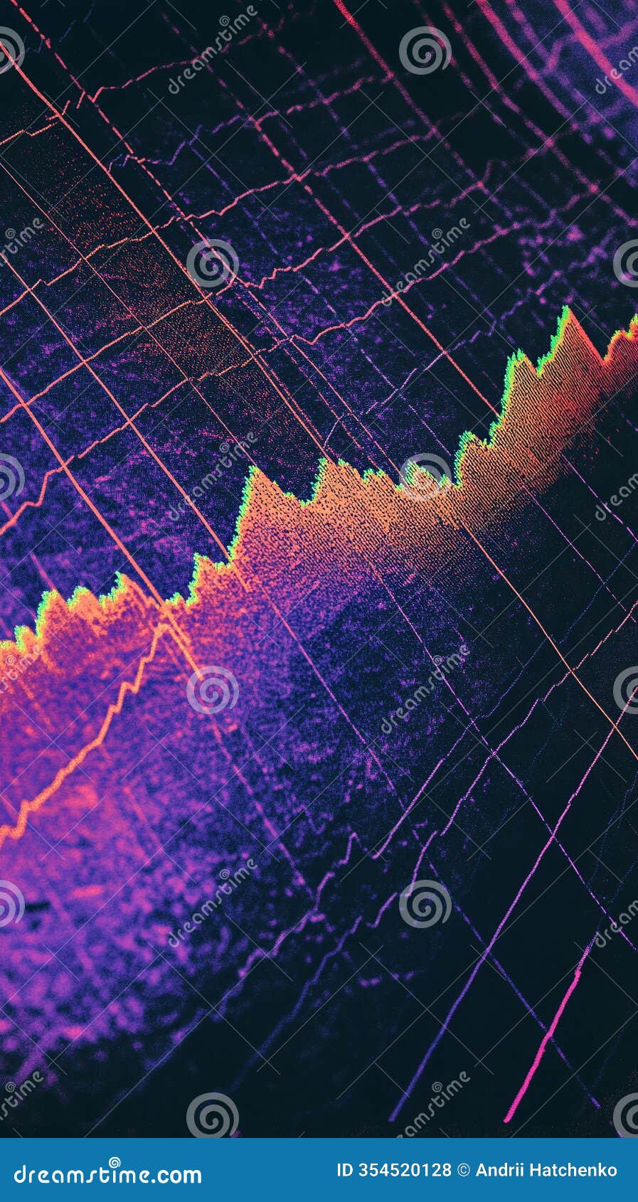 Pixel Visual Of Inflation Vs. Purchasing Power In A Line Chart. Stock ...