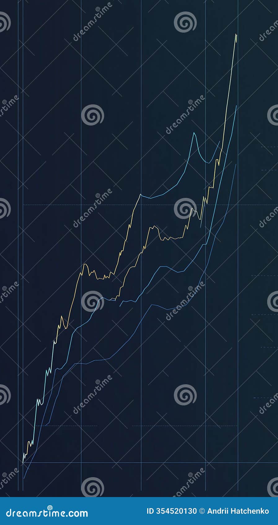 Pixel Visual Of Inflation Vs. Purchasing Power In A Line Chart. Stock ...