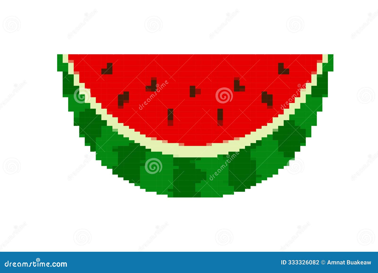 Pixel Art Watermelon Slice Royalty-Free Stock Photo | CartoonDealer.com ...