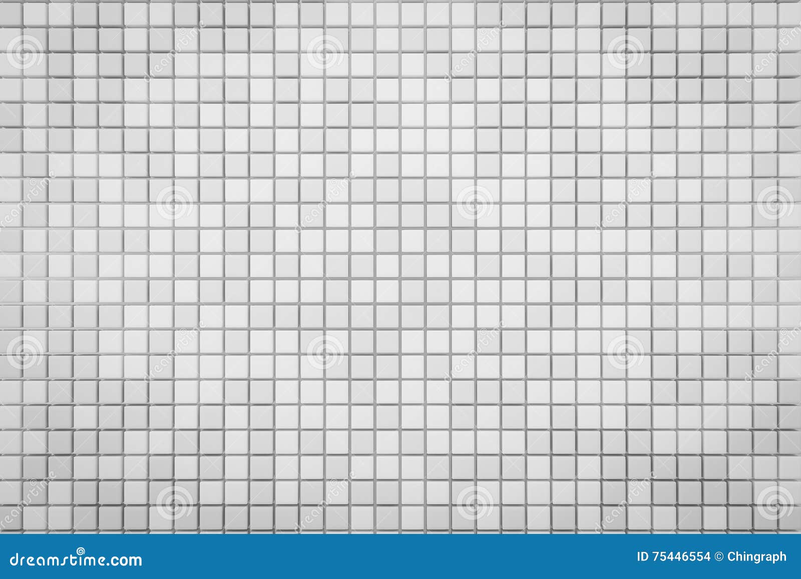 Pixel White Grid Background 3d Render with Copy Space Stock ...
