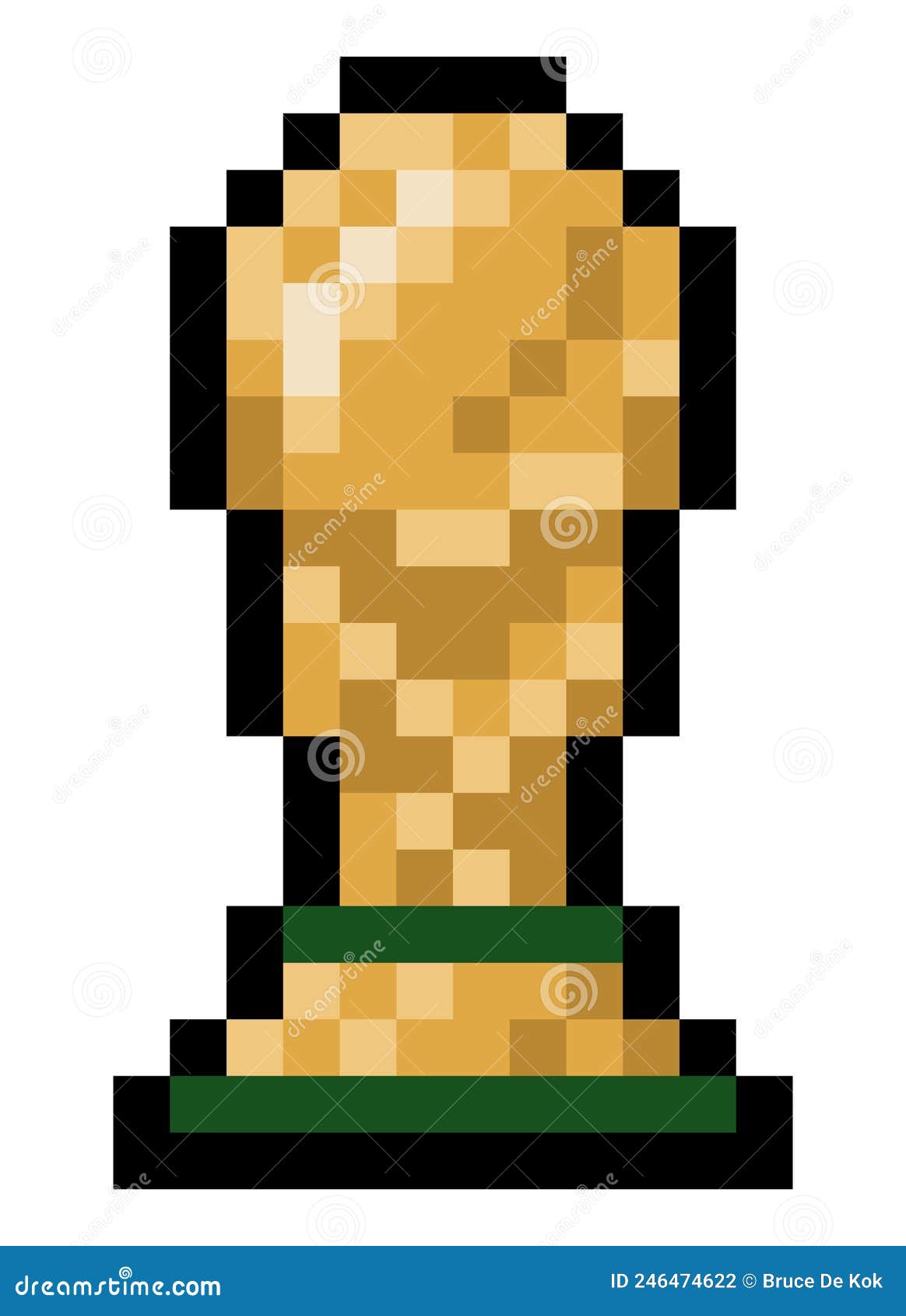 Pixel World Cup - Isolated 8 Bit Vector Stock Vector - Illustration of ...