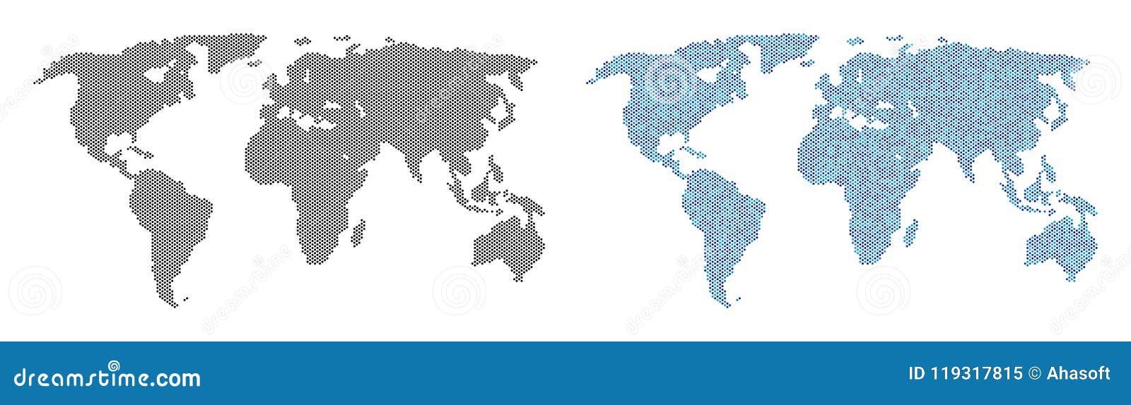 Pixel World Map Abstractions Stock Vector - Illustration of abstraction ...