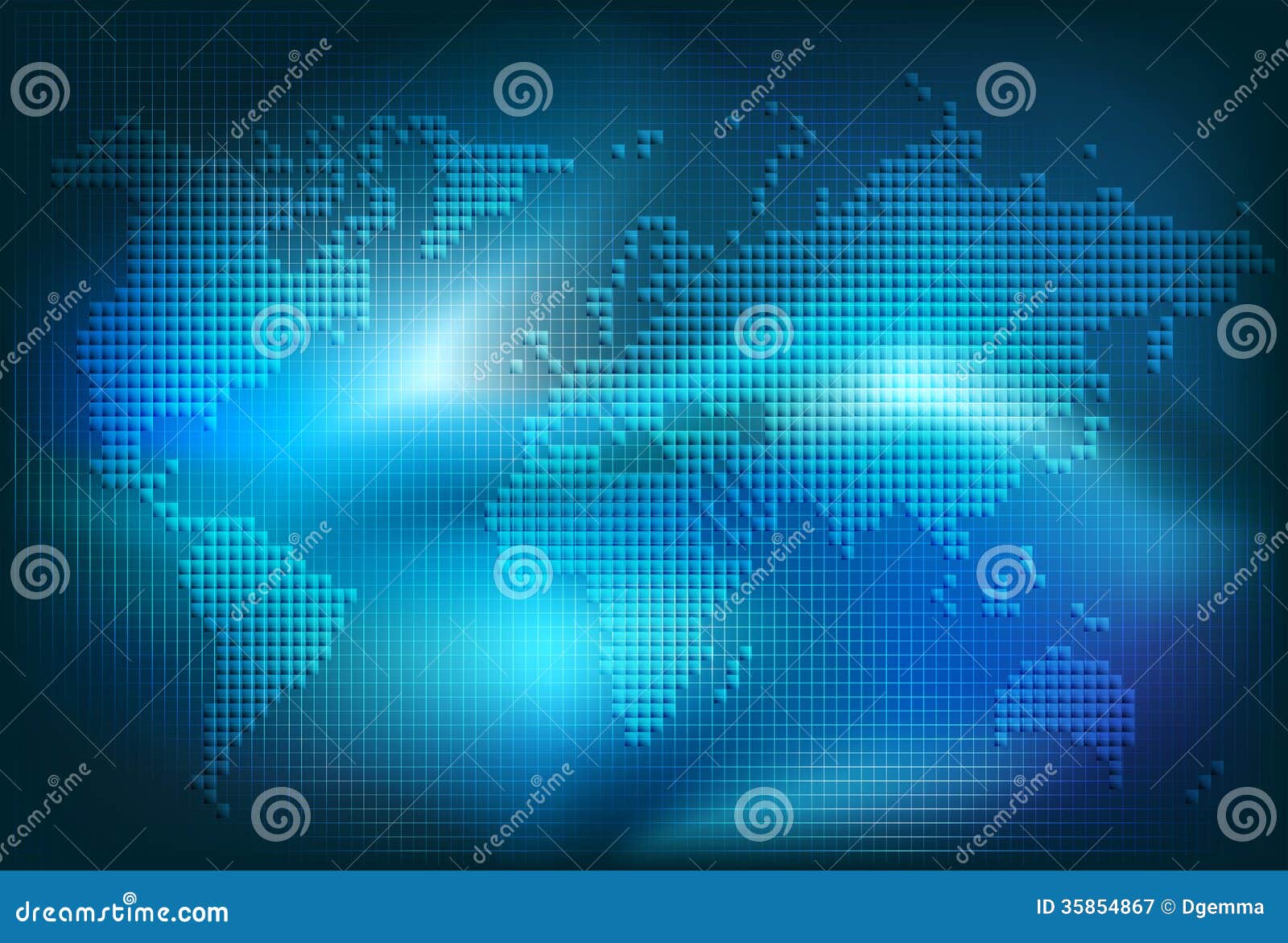 Pixel World Map Stock Vector | CartoonDealer.com #115470301
