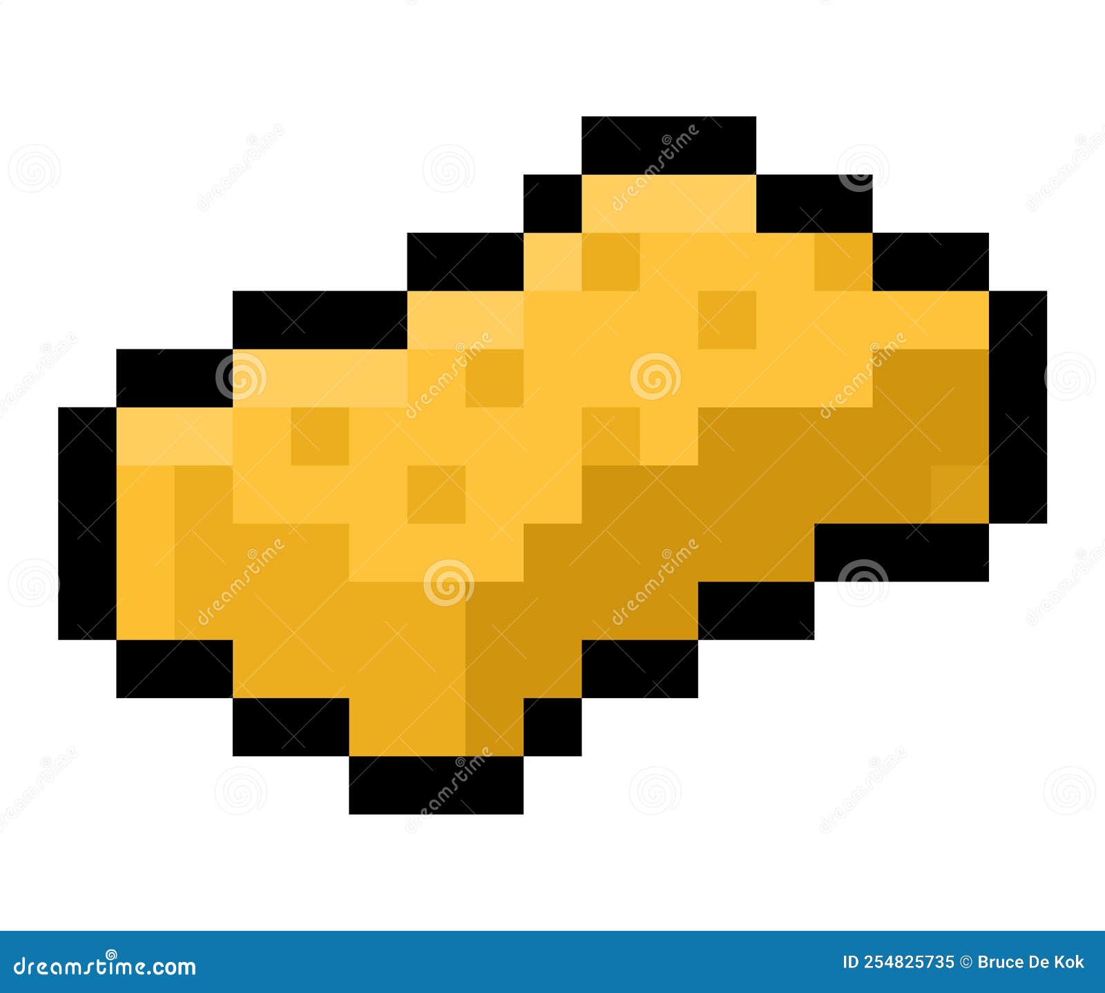 Pixel 8 Bit Yellow Circles With Smile Collection. Isolated Objects On ...