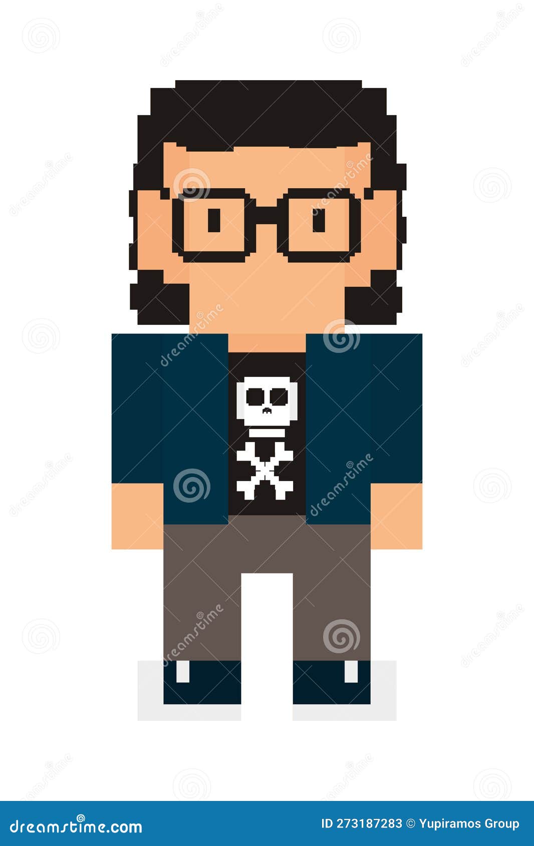 Pixel young man stock vector. Illustration of pixel - 273187283