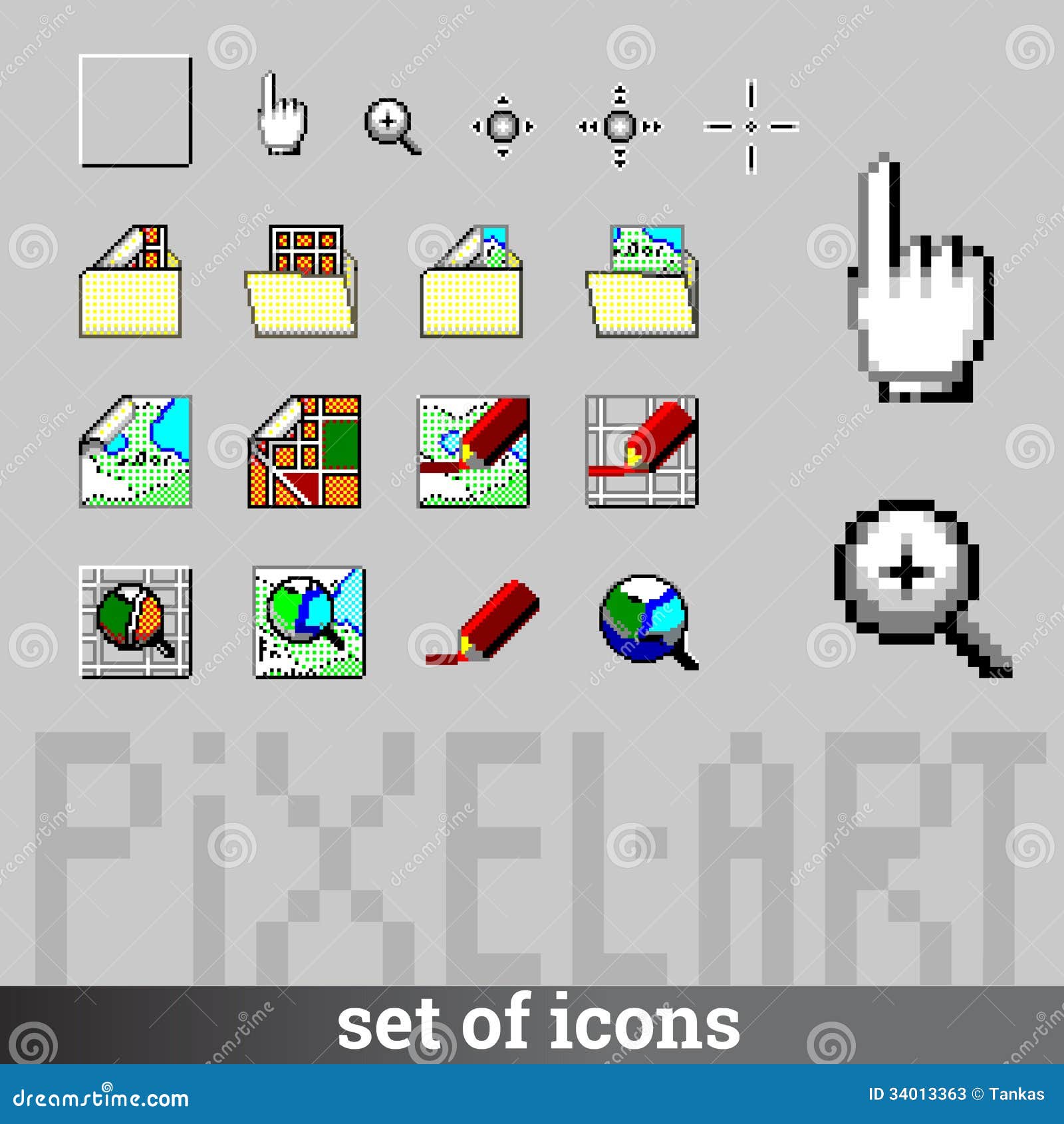 Pixelart_ico1 ilustración del vector. Ilustración de interfaz - 34013363