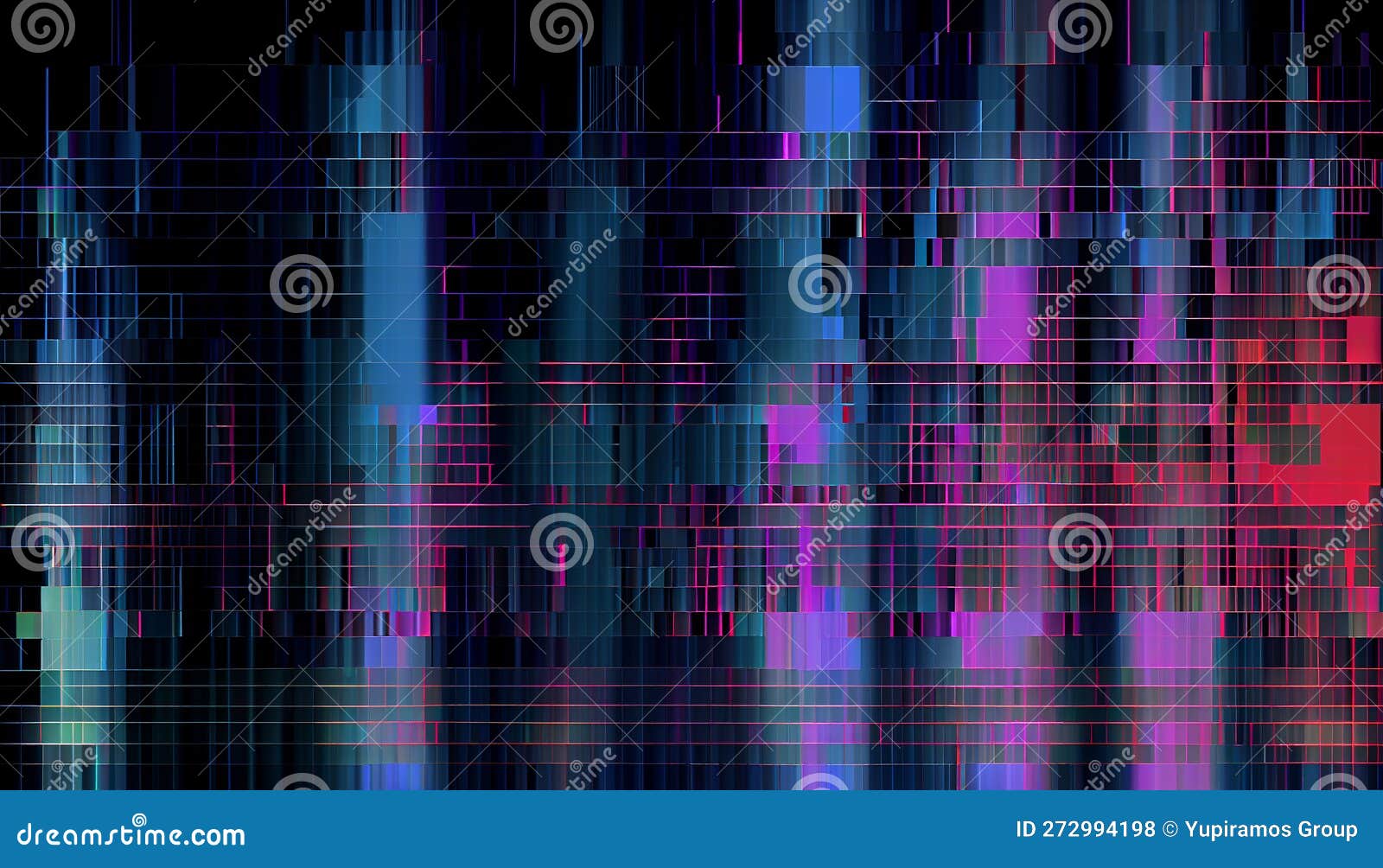 Pixelated Abstract Pattern Futuristic Error Message On Computer