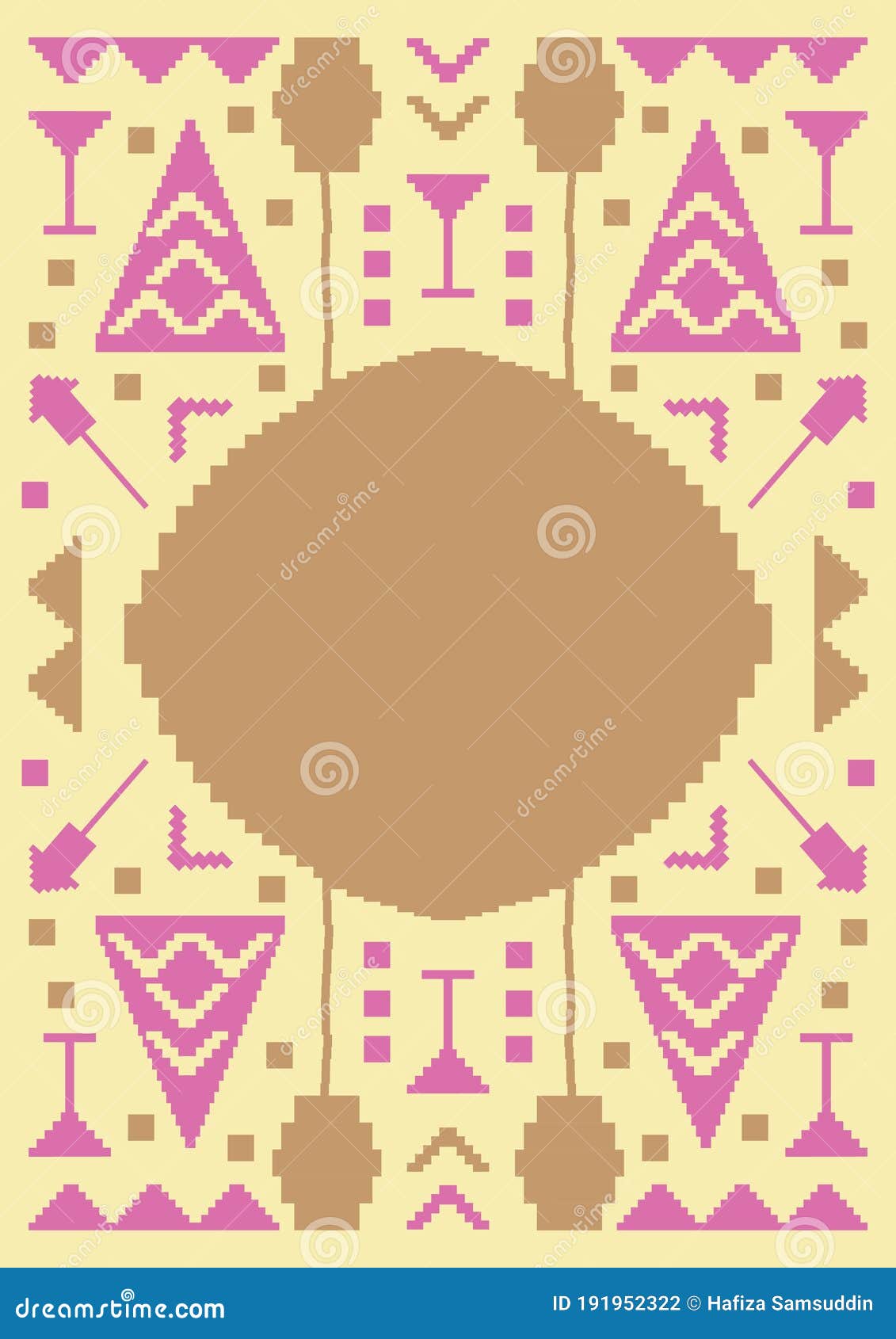 Pixelated Background Design. Vector Illustration Decorative Design ...