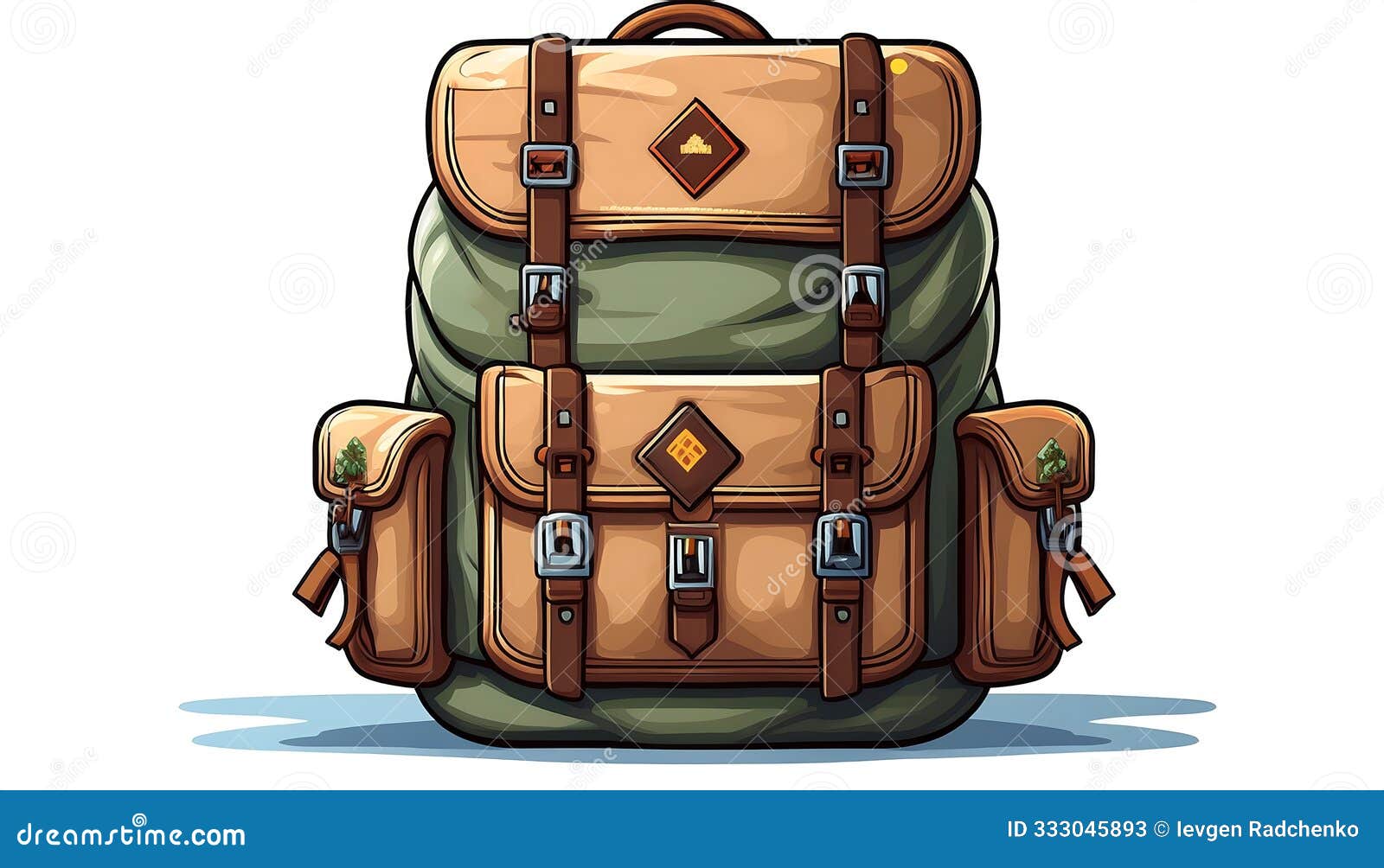 Pixelated Backpack Sprite - 16-bit Pixel Art Sprite of a Camping ...