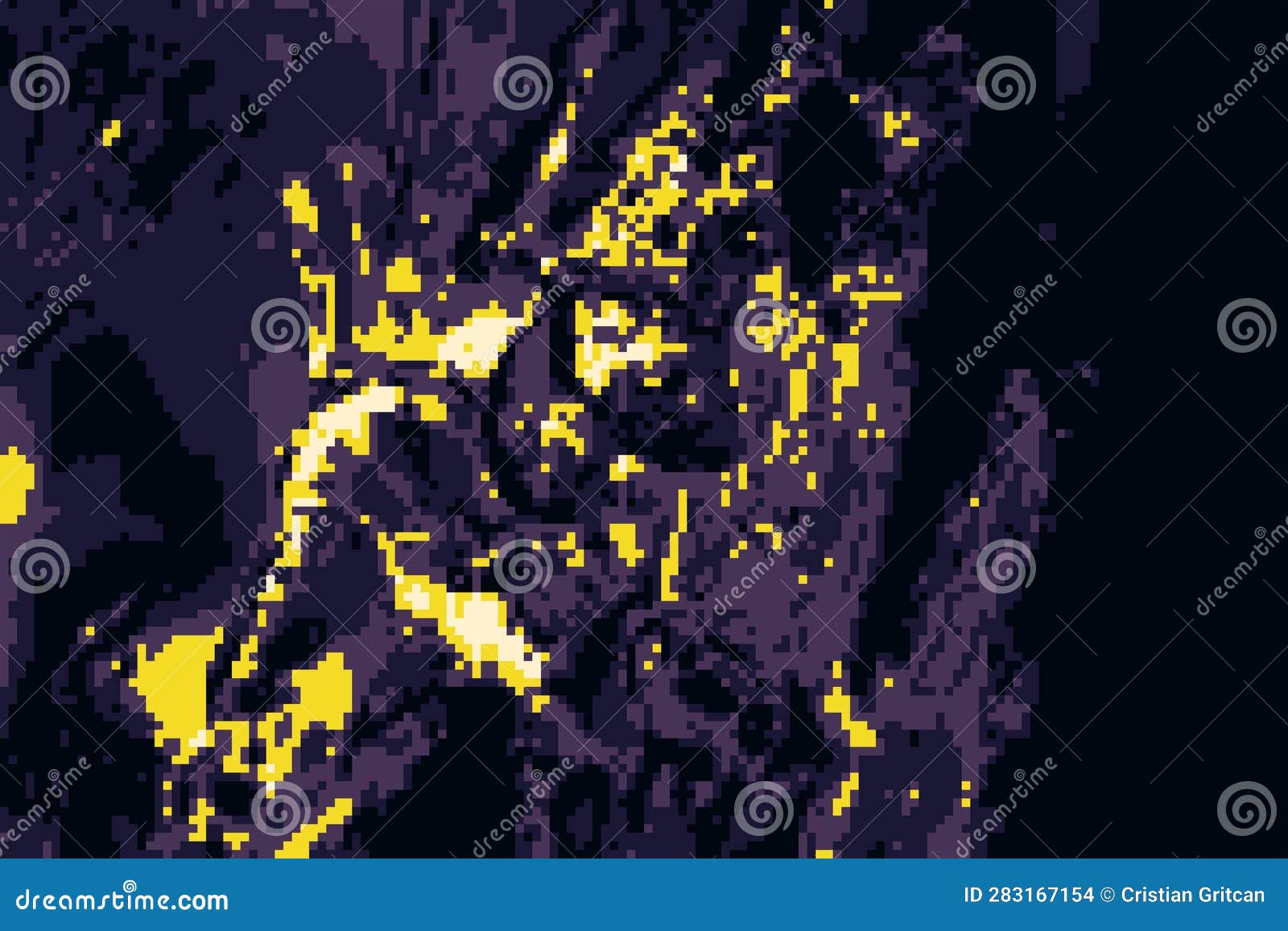 Pixelated 8 Bit Square Abstract Background High Resolution JPG Image ...