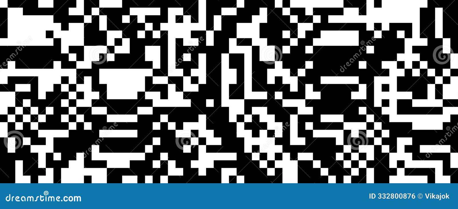 Pixelated Black And White Texture. Dithered Abstract Random Background ...