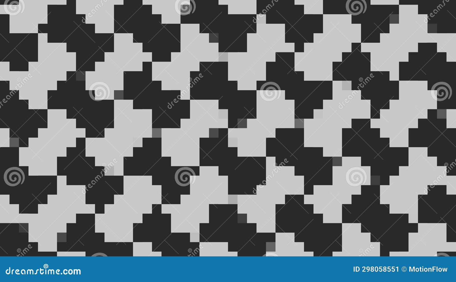 Pixelated Black and White Zigzag Pattern Stock Video - Video of ...