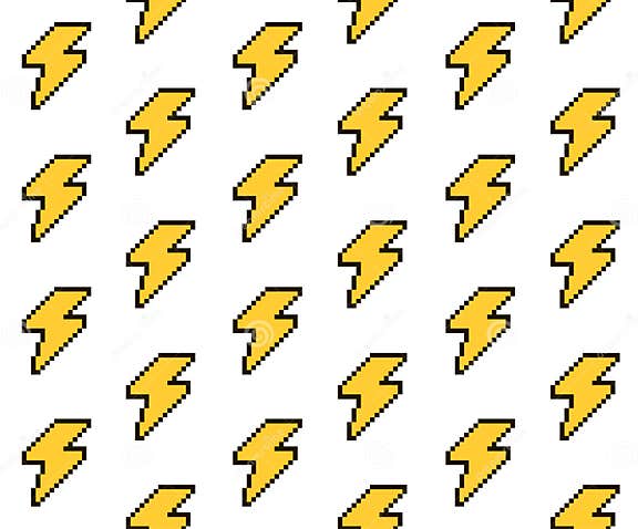 Pixelated-Blitzmuster stock abbildung. Illustration von ikone - 112135573