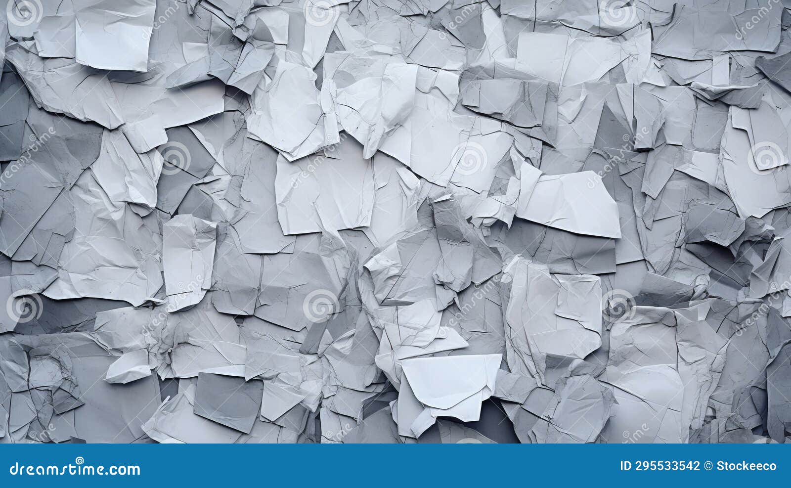 Pixelated Chaos: Crumpled Paper Texture Collage in Monochromatic ...