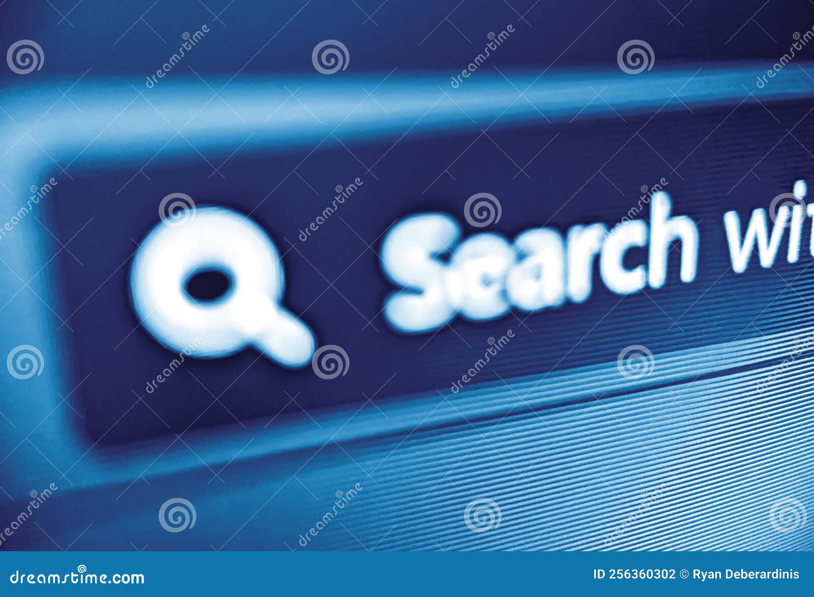 Pixelated Closeup of an Internet Web Browser Search Bar with Focus Blur ...