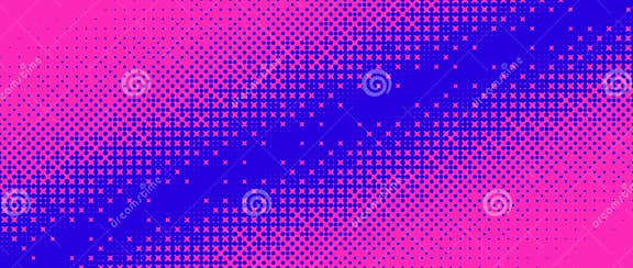 Pixelated Corner Gradient Texture. Blue and Pink Dither Diagonal ...
