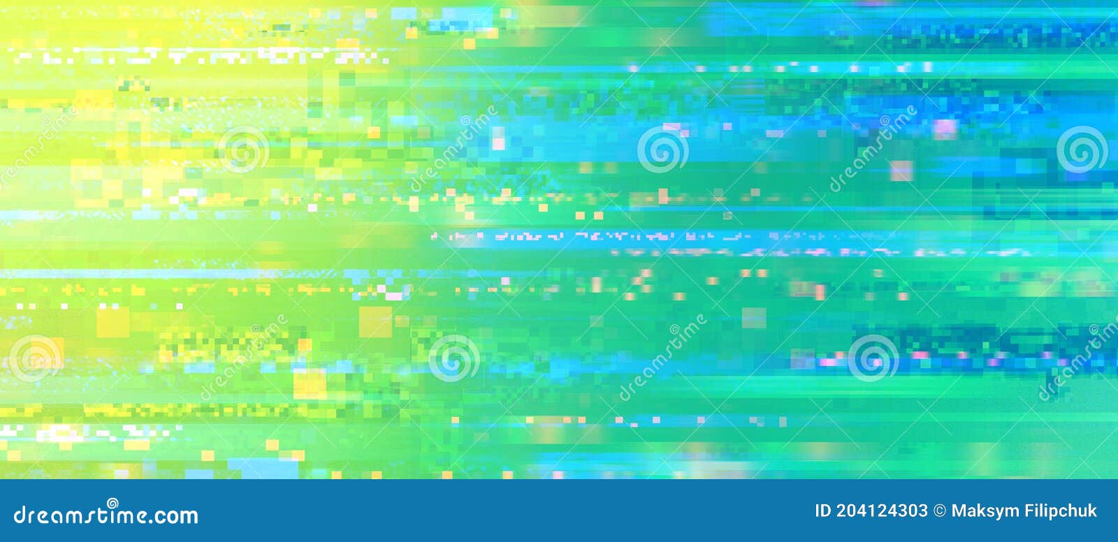 Pixelated crashed screen stock illustration. Illustration of ...