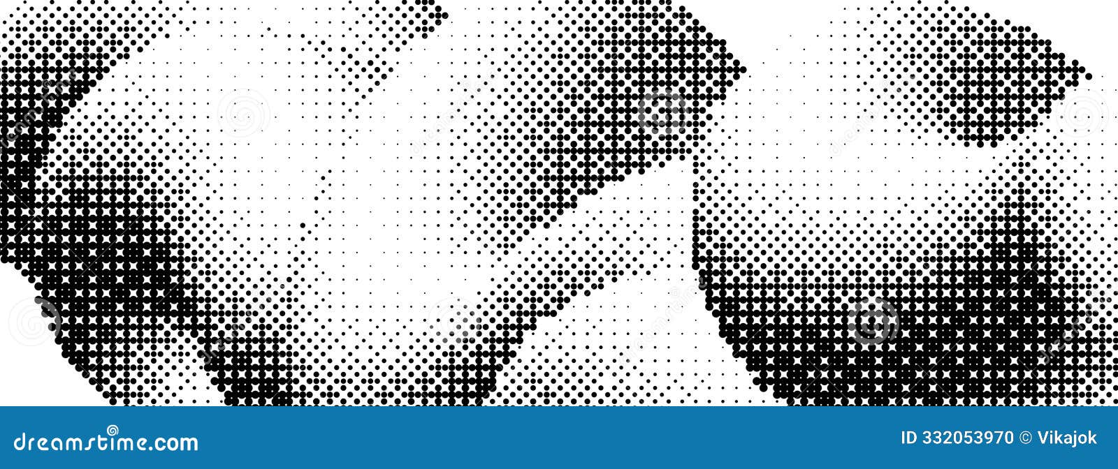 Pixelated Curved Wave Texture. Black And White Dithered Bent Lines ...