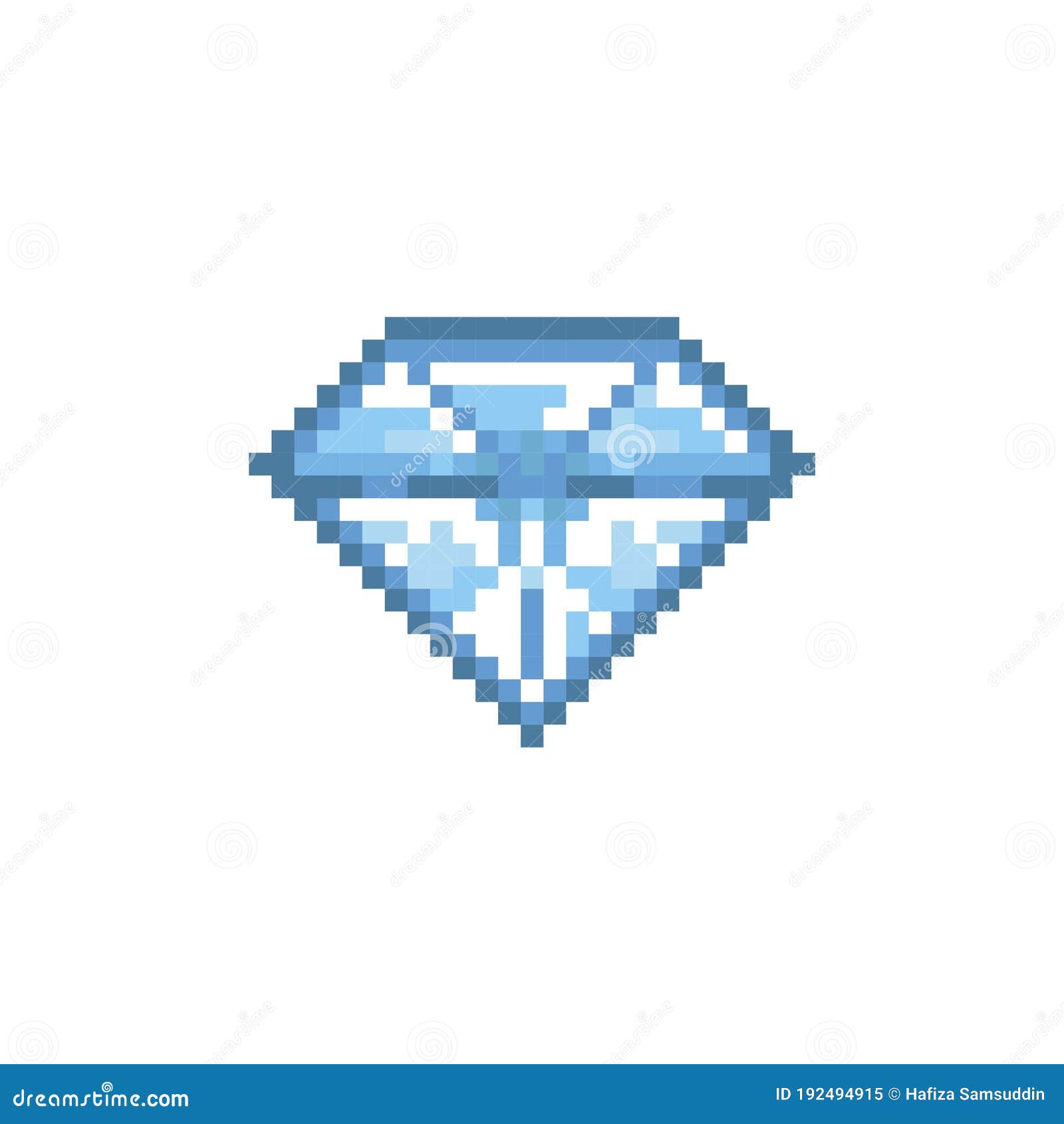 Pixelated Diamond. Vector Illustration Decorative Design Stock Vector ...