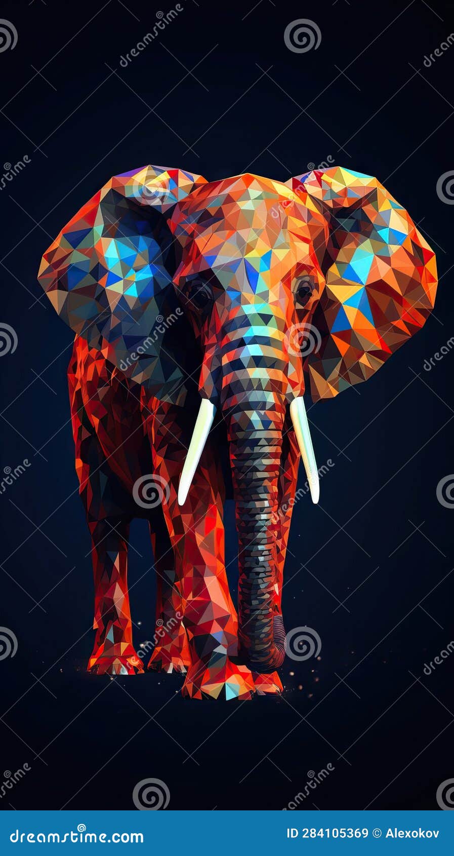 Pixelated Elephant in Focus. Stock Illustration - Illustration of focus ...