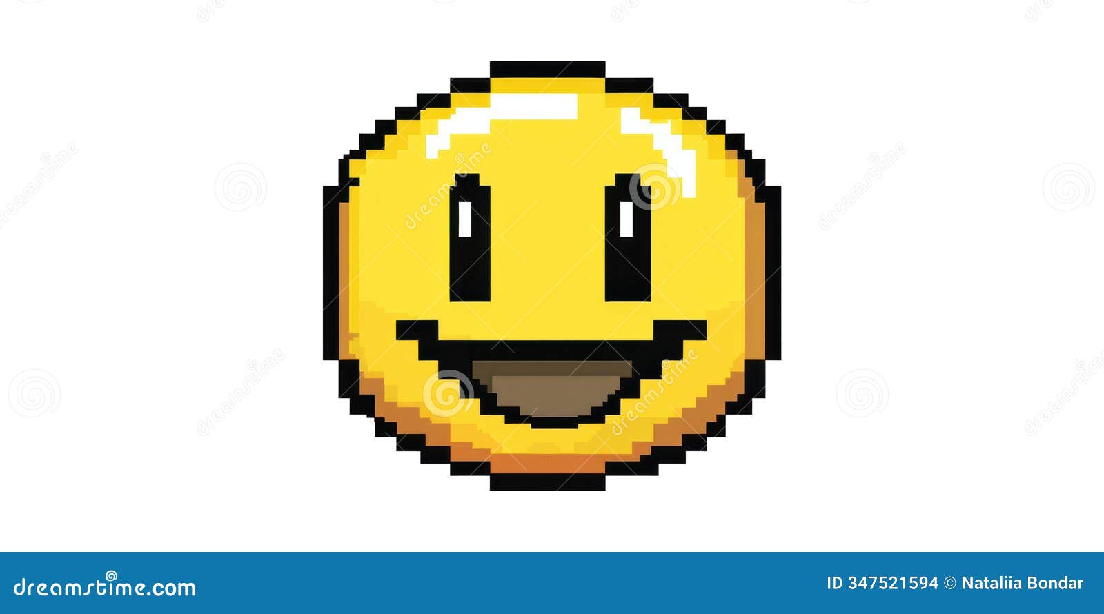 Pixelated Face Emoji Isolated on Transparent Background Stock ...