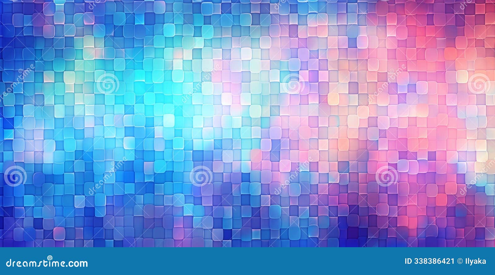 Pixelated Gradient with a Holographic Texture, Featuring Abstract Tiles ...