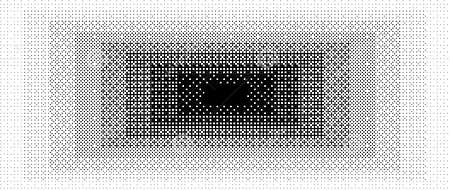 Pixelated Gradient Rectangle Frame. Black Dithered Radial Gradation ...