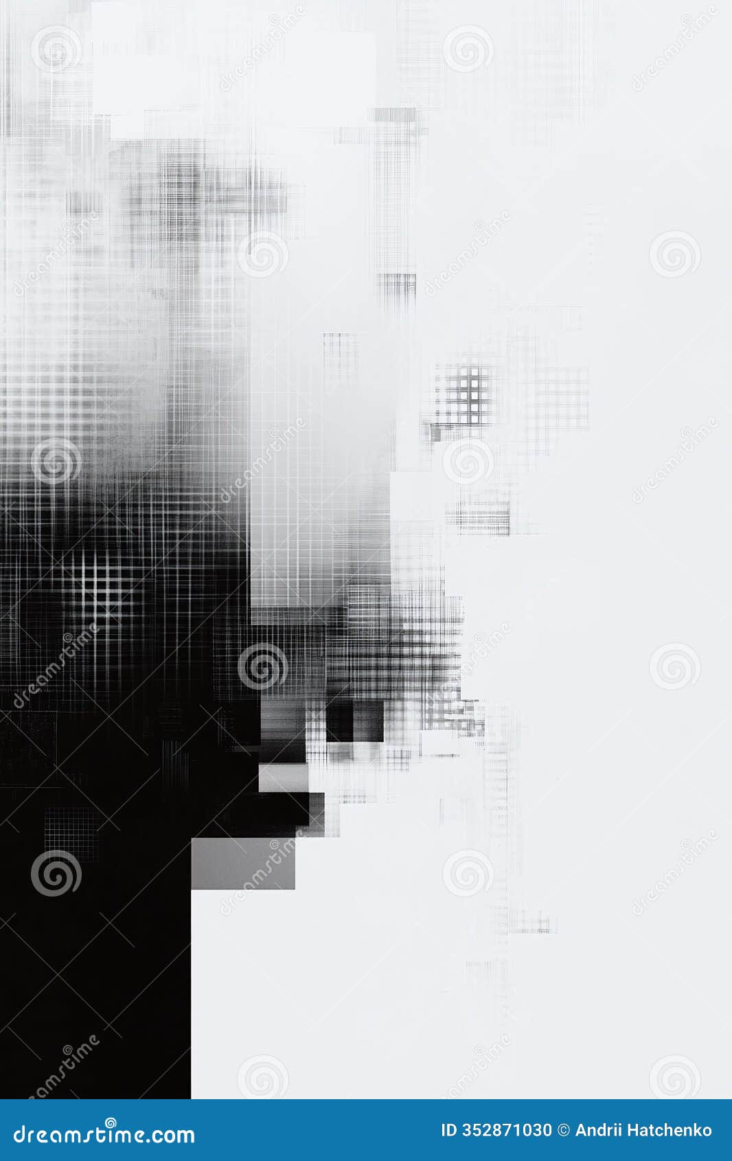 Pixelated Grayscale Gradient Transitioning Smoothly through 10 Distinct ...