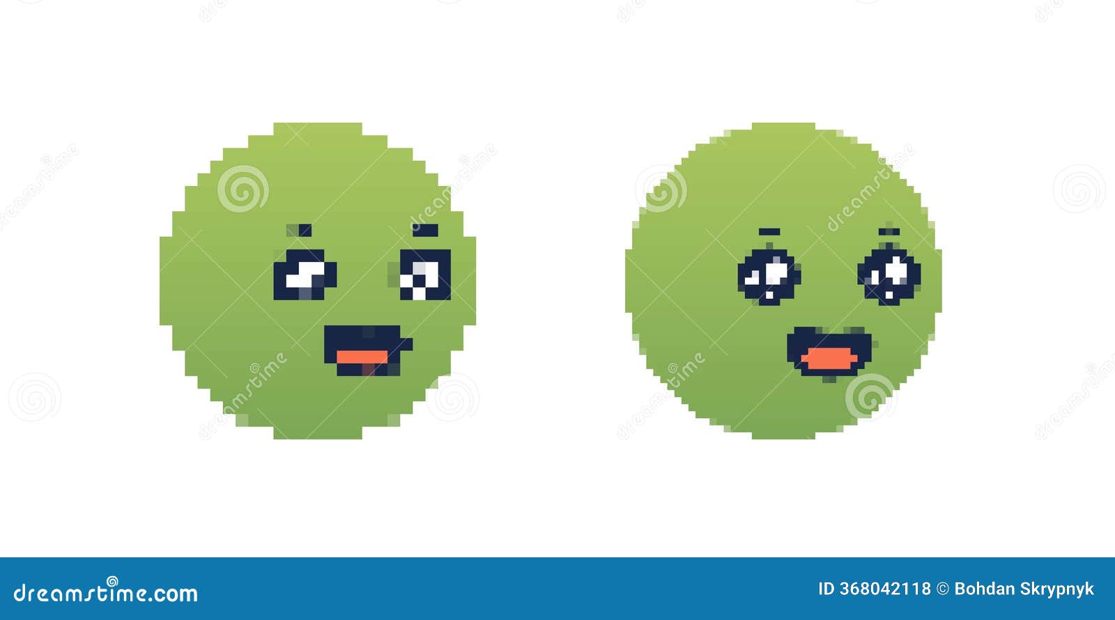 Pixelated Smiley Face Emoticon In 3D Rendering On Purple Background ...