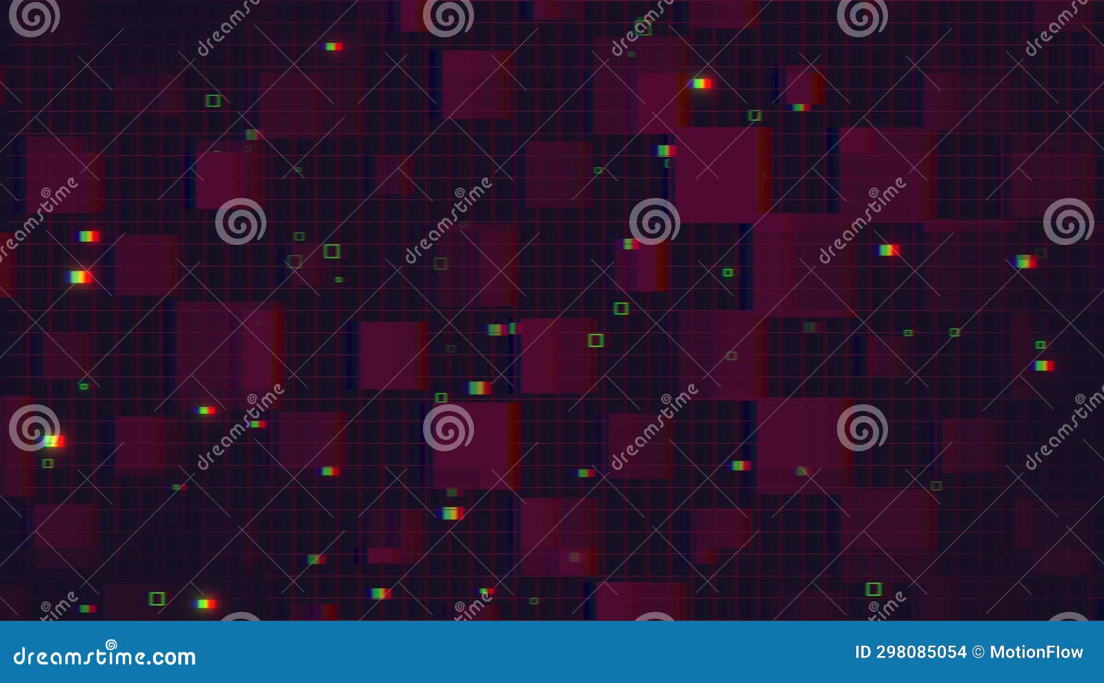 Colorful Pixelated Grid Pattern Stock Footage - Video of pixelated ...