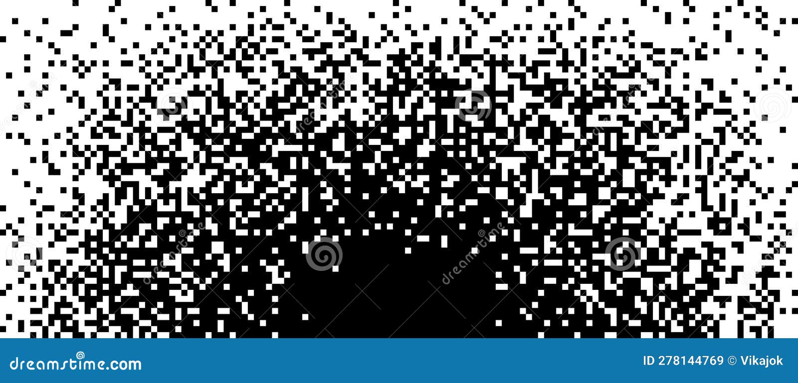 Fading Pixelated Pick Frame. Radial Rose Noise Grain Texture ...