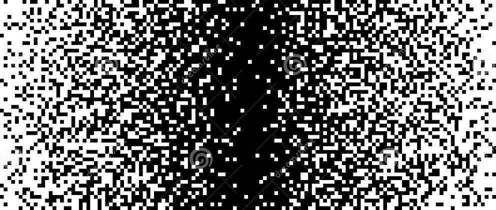 Pixelated Halftone Gradient Texture. Fading Pixel Noise Texture ...