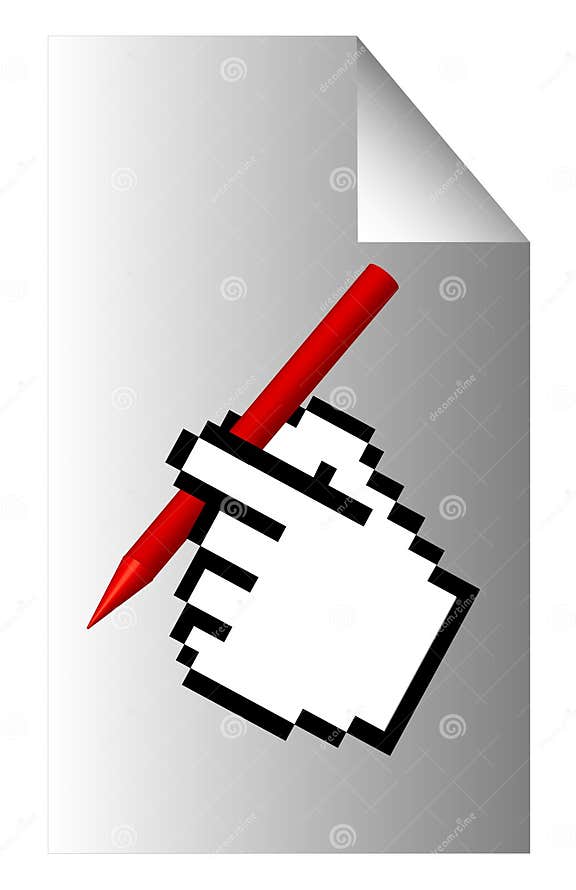 Pixelated hand stock vector. Illustration of hand, message - 10686651