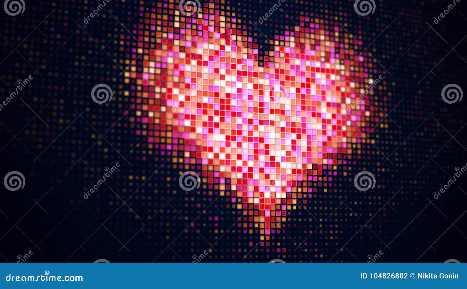 Pixelated Heart Icon Set. Low Resolution. Vector Gaming Design ...