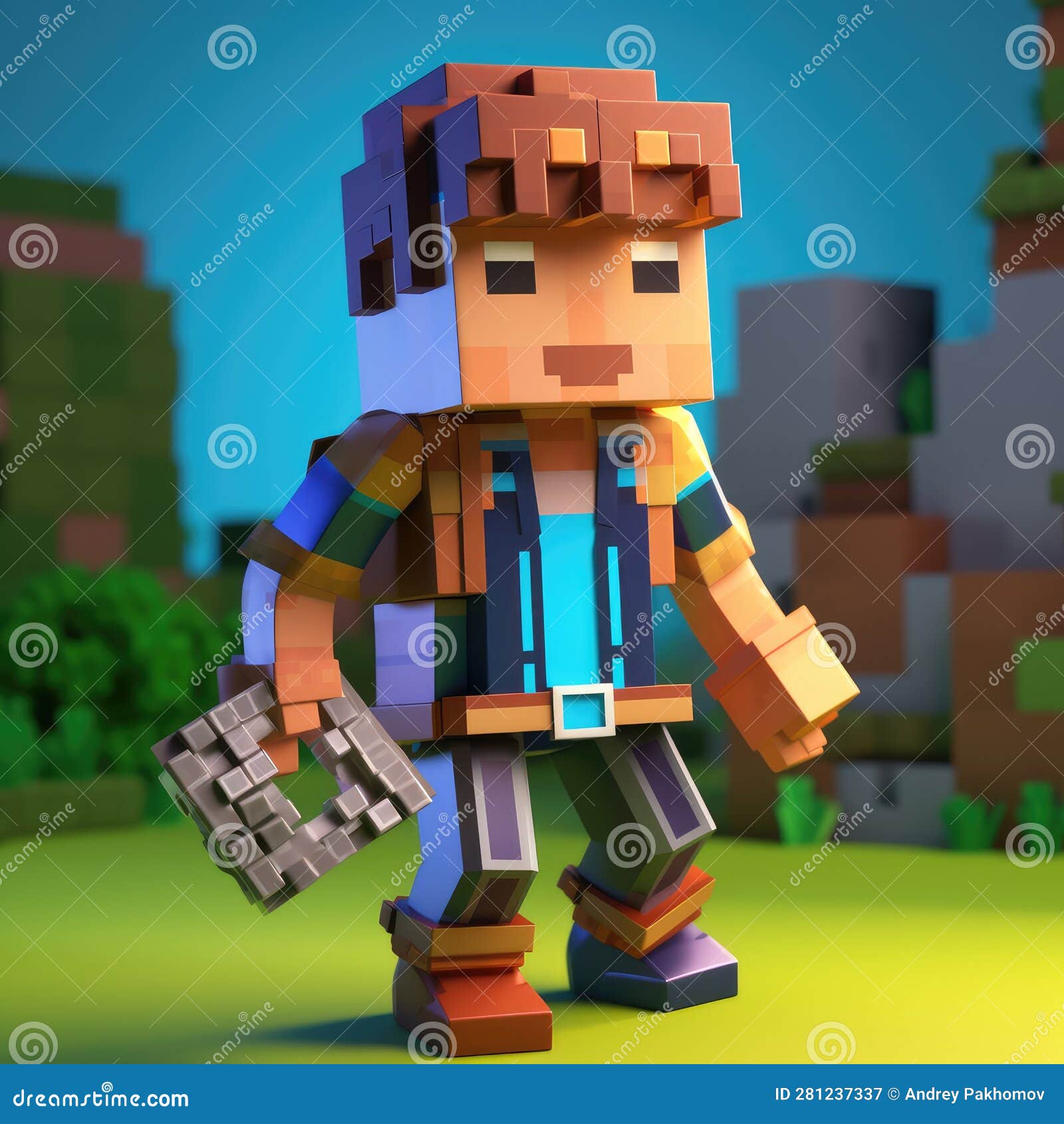 Pixelated Human Character, Illustration in Pixel Art Style, Computer ...