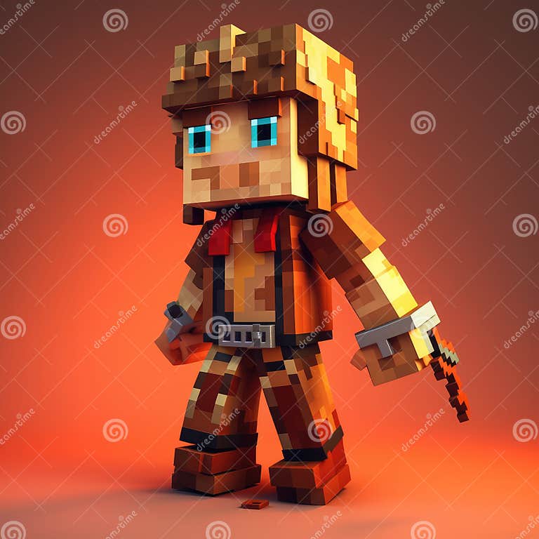 Pixelated Human Character, Illustration in Pixel Art Style, Computer ...