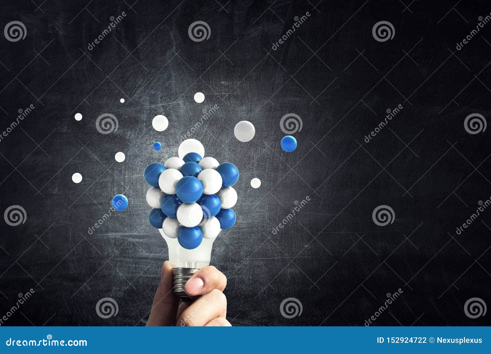 Pixelated Light Bulb. Development Concept. Mixed Media Stock Photo ...