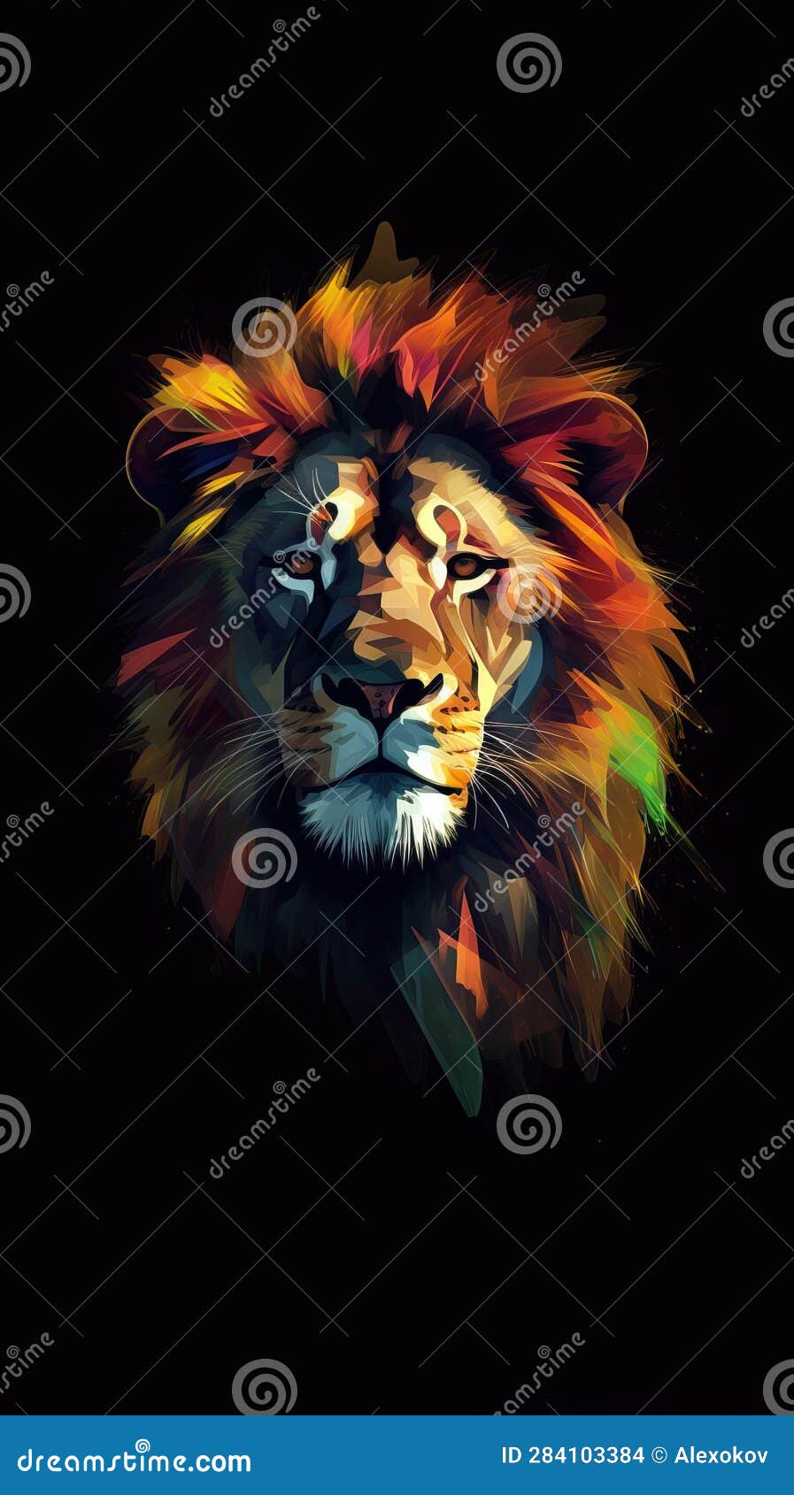 Pixelated Lion King NFT Cartoon Design Vector Illustration ...