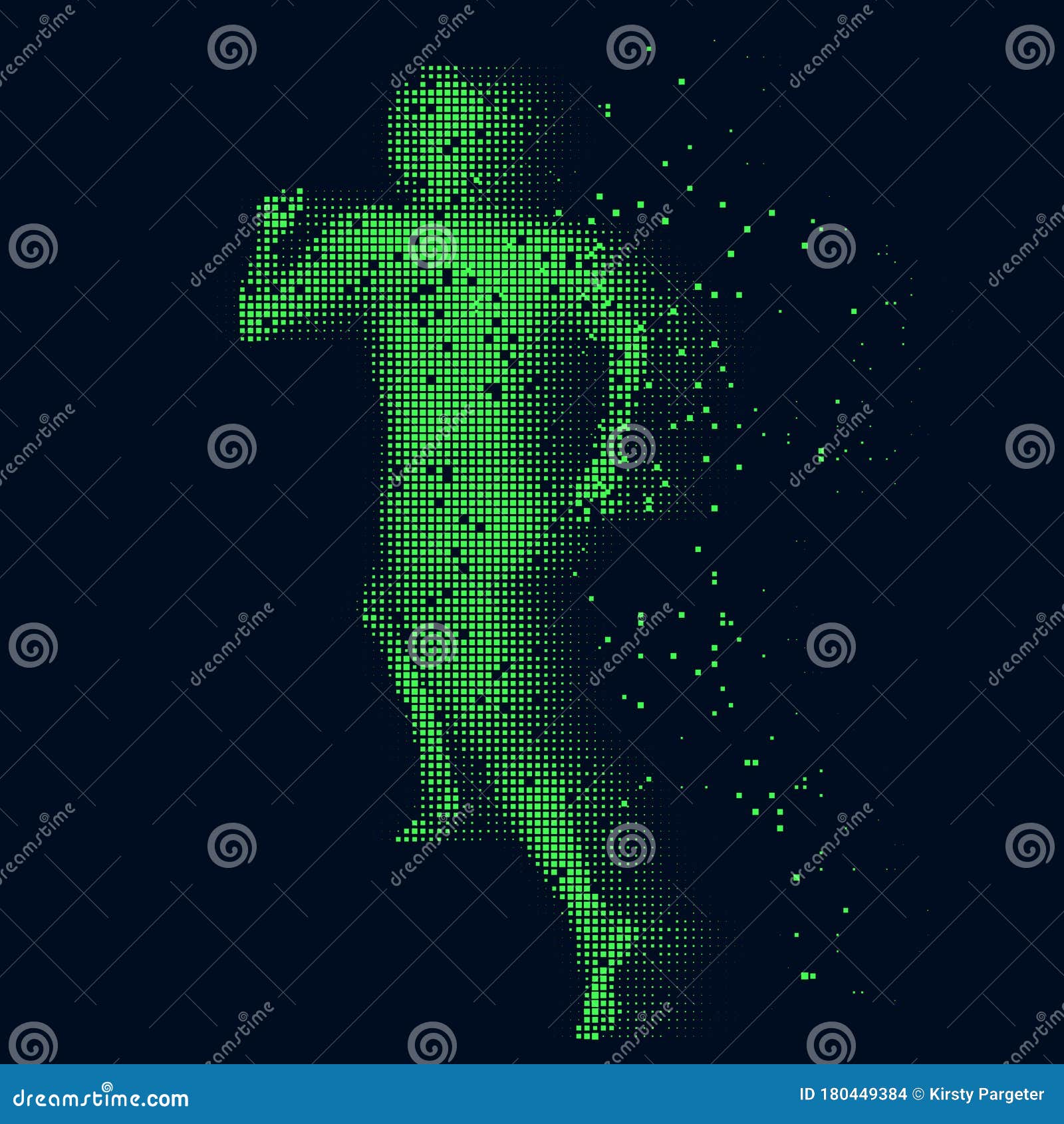 Pixelated Male Running Figure Stock Illustration - Illustration of ...