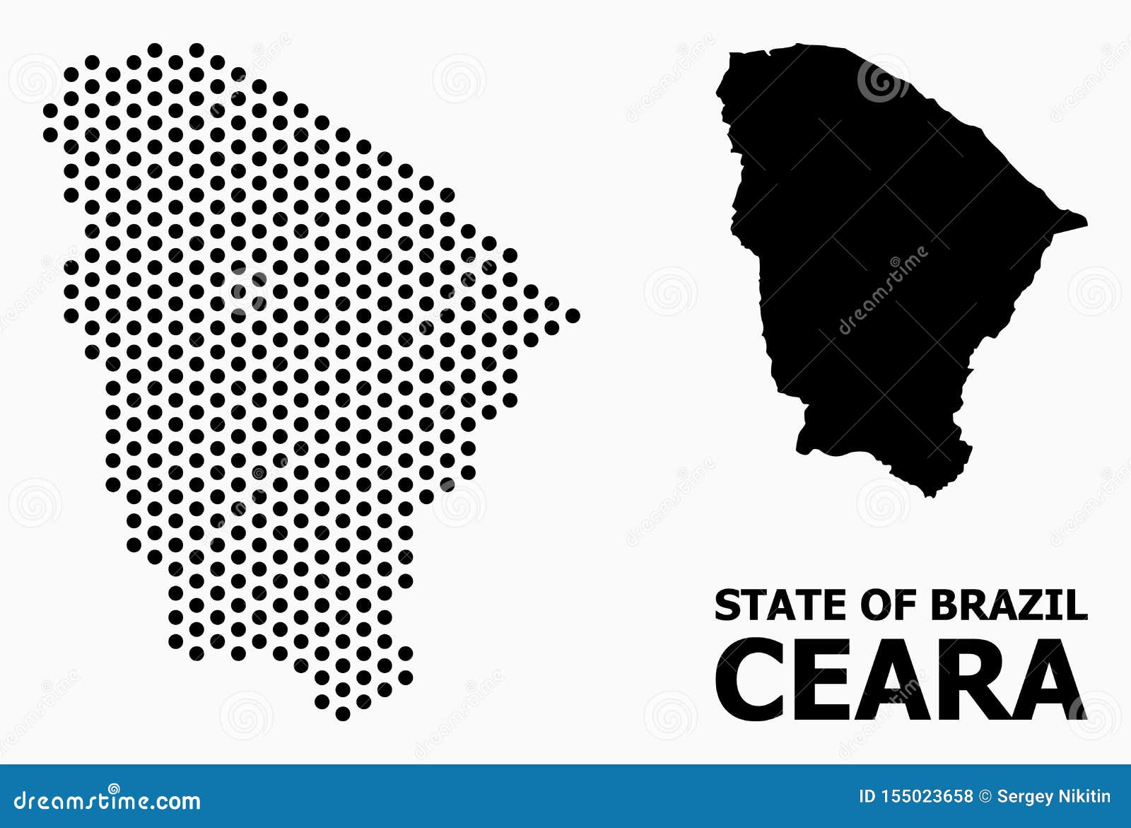 Ceara State Maps Illustration Royalty-Free Stock Image | CartoonDealer ...