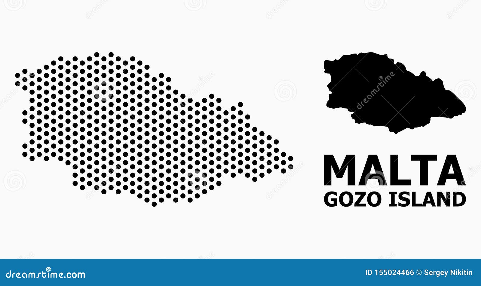 Pixelated Mosaic Map of Gozo Island Stock Vector - Illustration of ...
