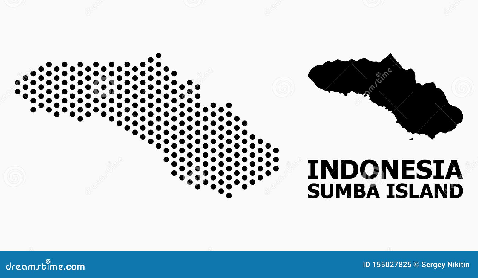 Pixel Pattern Map of Sumba Island Stock Vector - Illustration of circle ...