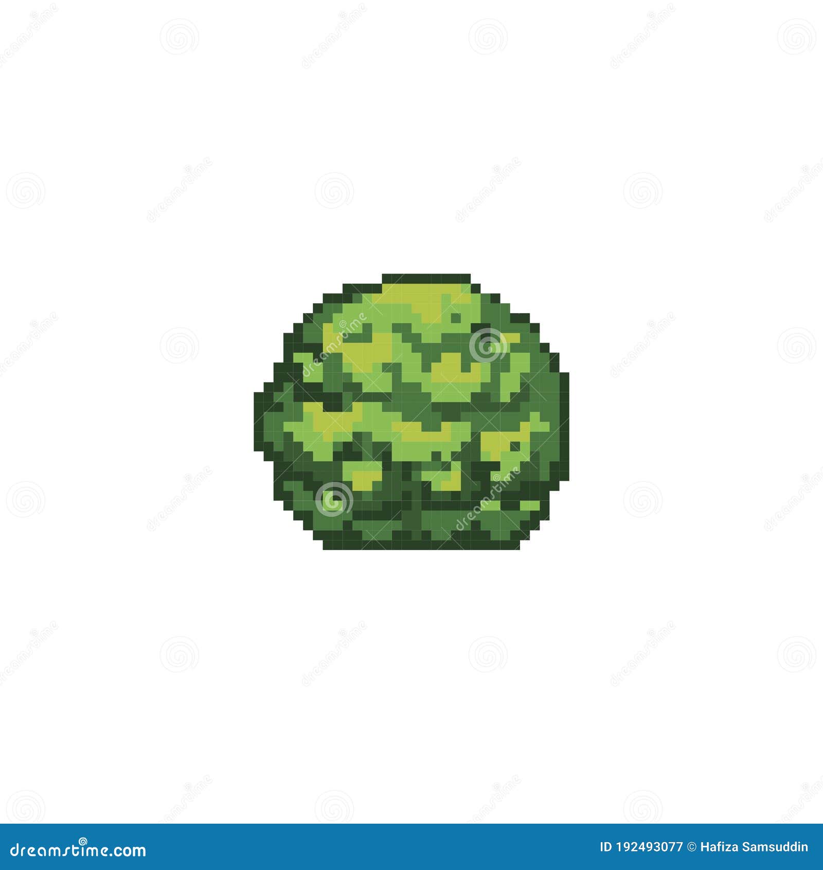 Pixelated Moss Plant. Vector Illustration Decorative Design Stock ...